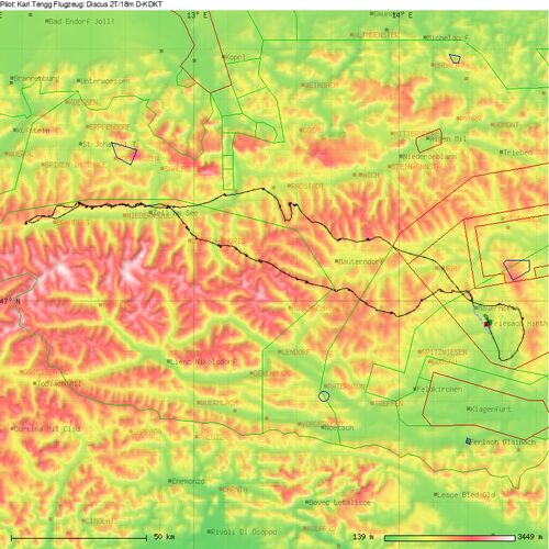 sis-at Tageswertung - Segelflug über 403 km von Friesach Hirth mit ...