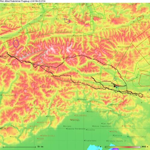 sis-at Tageswertung - Segelflug über 624 km von Noetsch mit einer LS 6/18m
